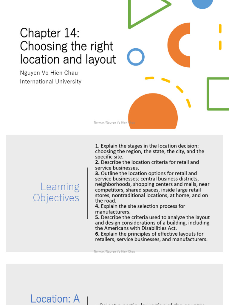 Lecture 9 Choosing Location | PDF | Retail | Business