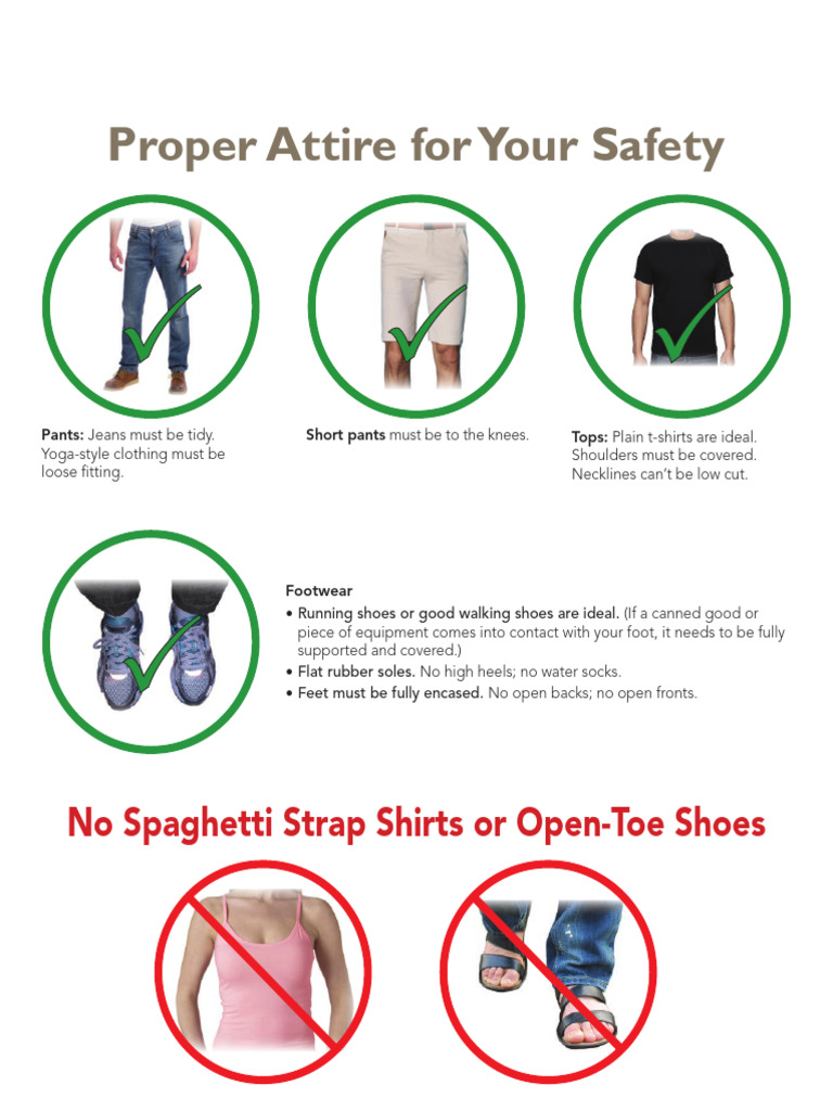 Proper Attire For Your Safety | PDF