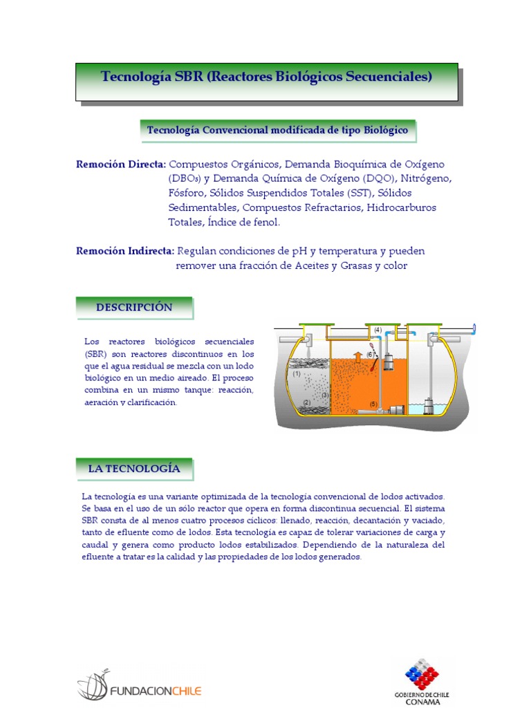 Tecnologia SBR (Reactores Biologicos Secuenciales | PDF | Aguas residuales | Vino