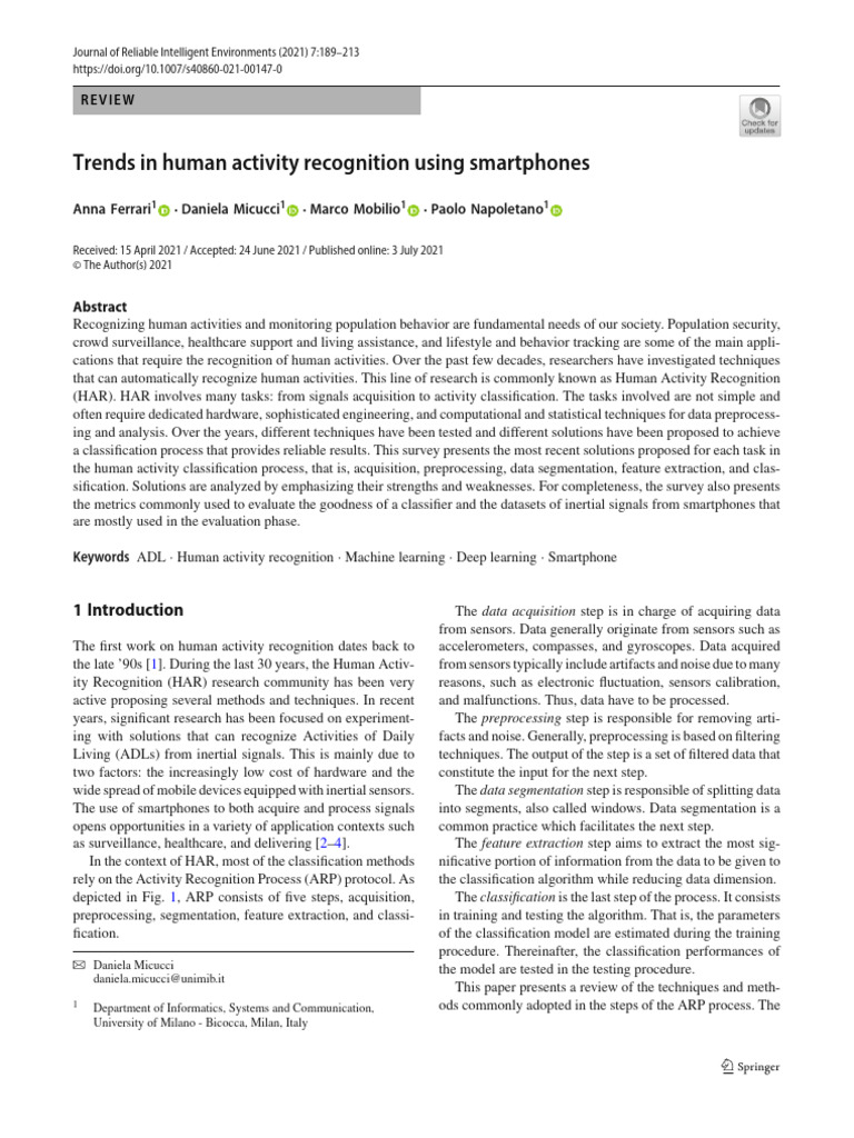 Human Activity Recognition 2 | PDF | Machine Learning | Principal ...