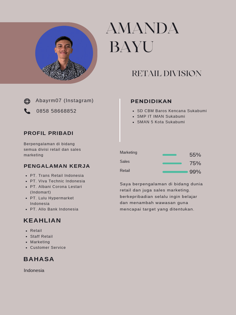 Hijau Modern Simpel CV | PDF