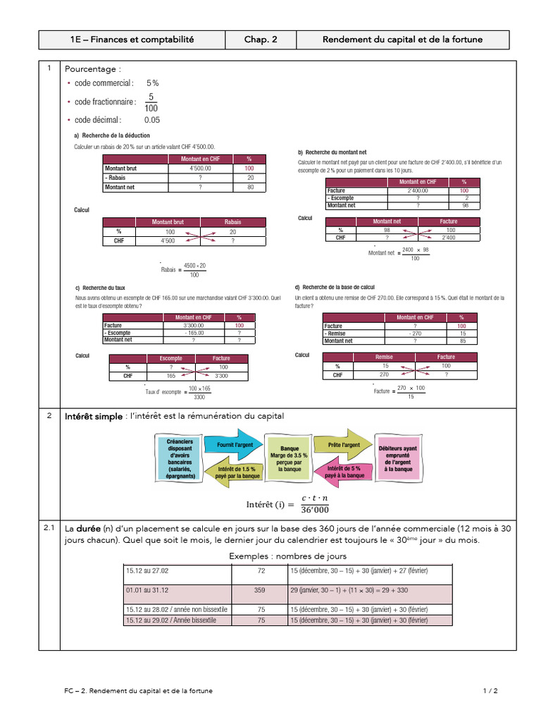 Calcul du Net Commercial Simplifié | PDF | Facture | Pourcentage