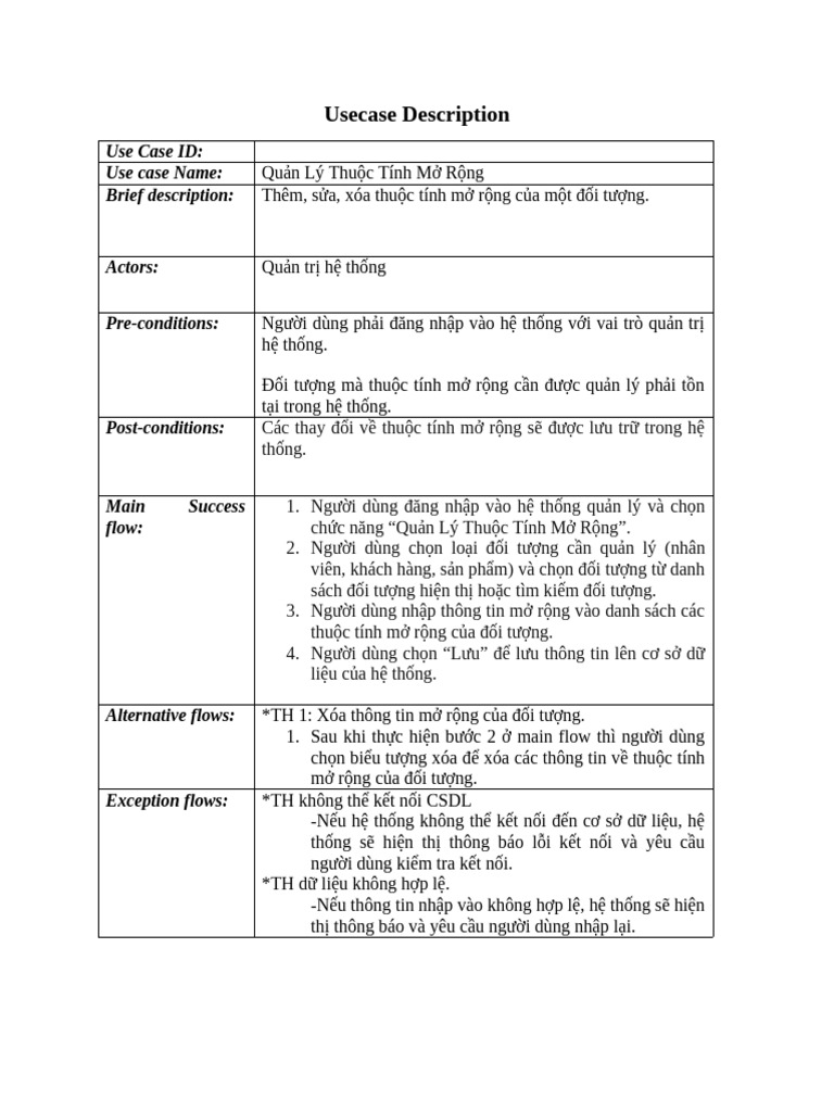 Usecase Description | PDF