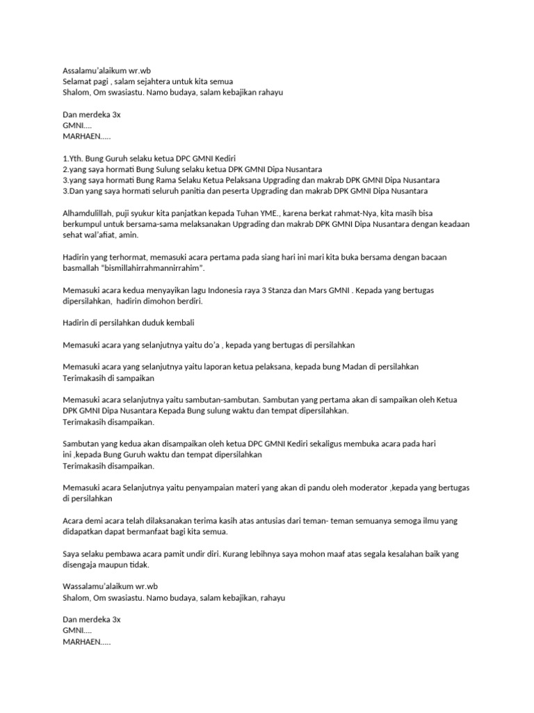 Teks Upgrading DKP Dipa | PDF