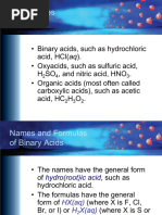 Common Oxyacids and Their Formulas | PDF | Acid | Redox