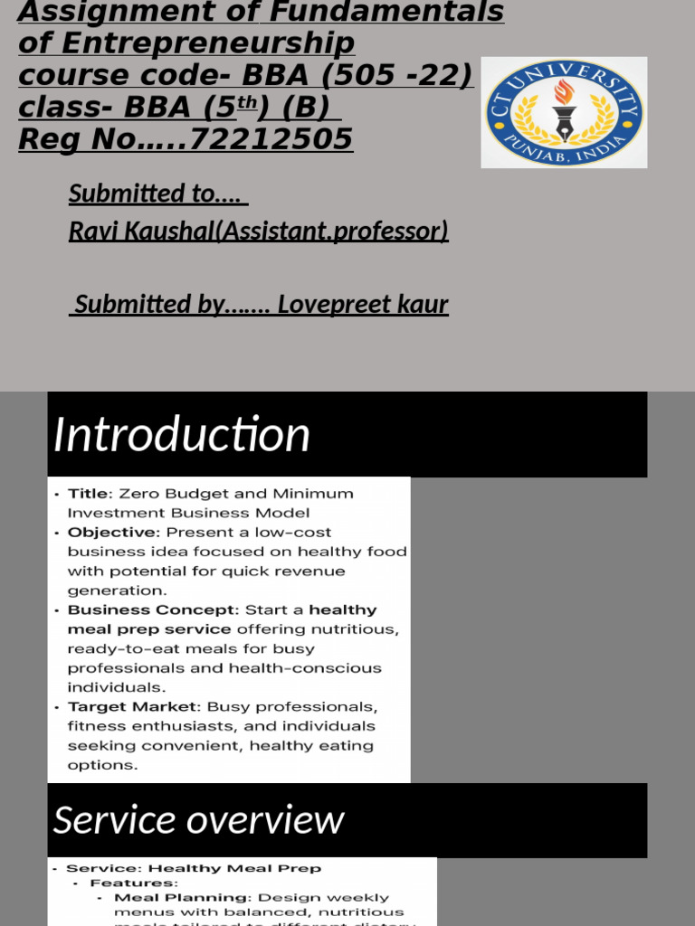 Submitted To . Ravi Kaushal (Assistant - Professor) Submitted by . Lovepreet Kaur | PDF