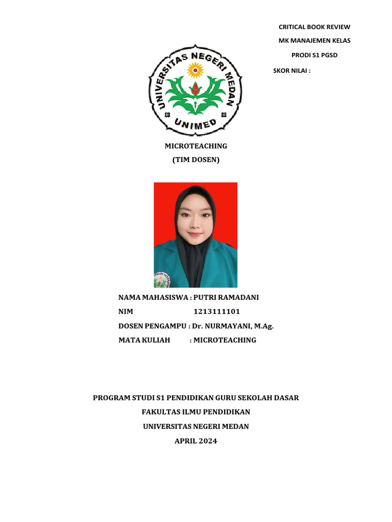 CBR Micro Teaching - Putri Ramadani | PDF