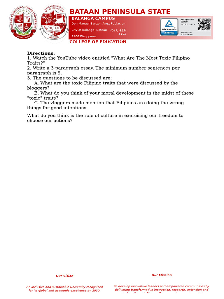 Filipino Culture and Morality | PDF | Social Psychology | Psychology