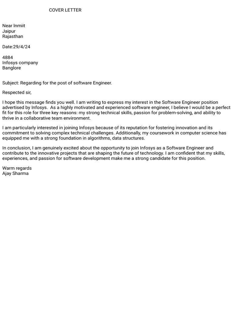 CoverLetter 1714308043269 | PDF