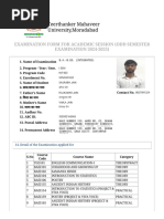 Exam Form - VBU | PDF