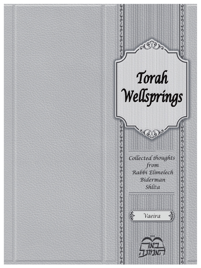 1673961783489-Torah Wellsprings - Vaeira 5783 A4 | PDF | Jewish Religious Movements | Hebrew ...