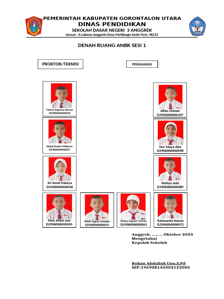 Denah Ruang Anbk 2024 | PDF