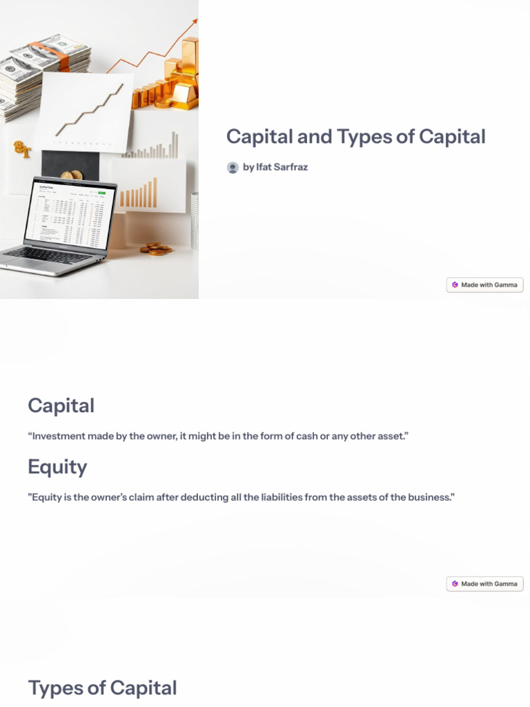 5 Capital and Types of Capital | PDF