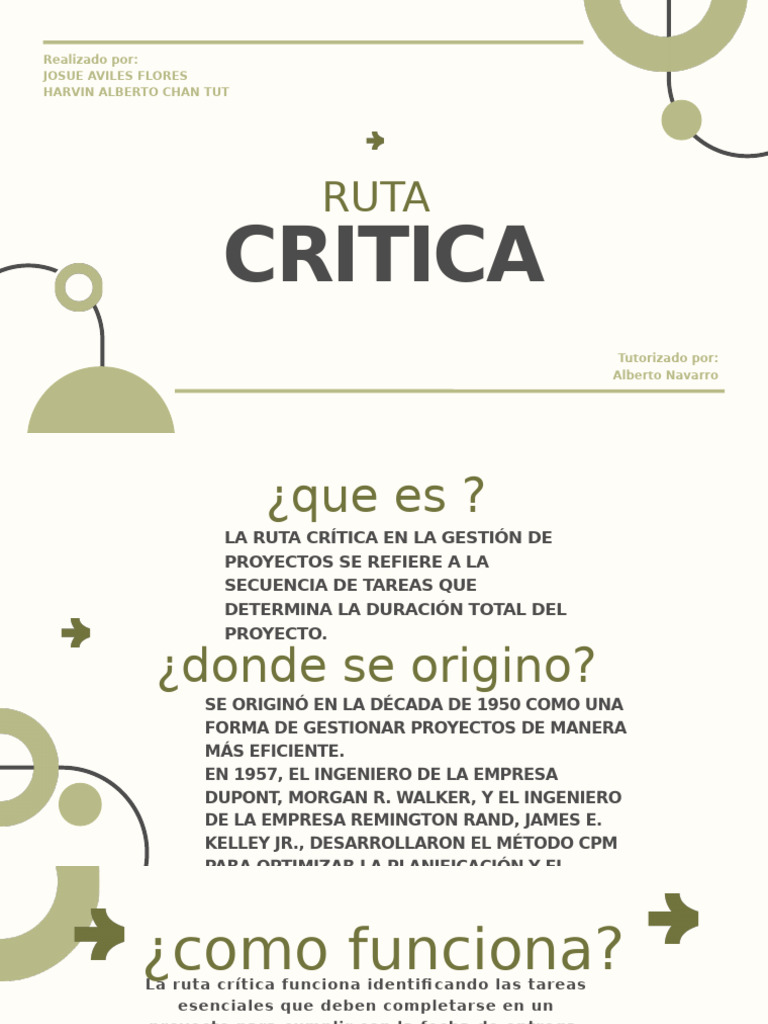 Ruta Critica Presentacion | PDF