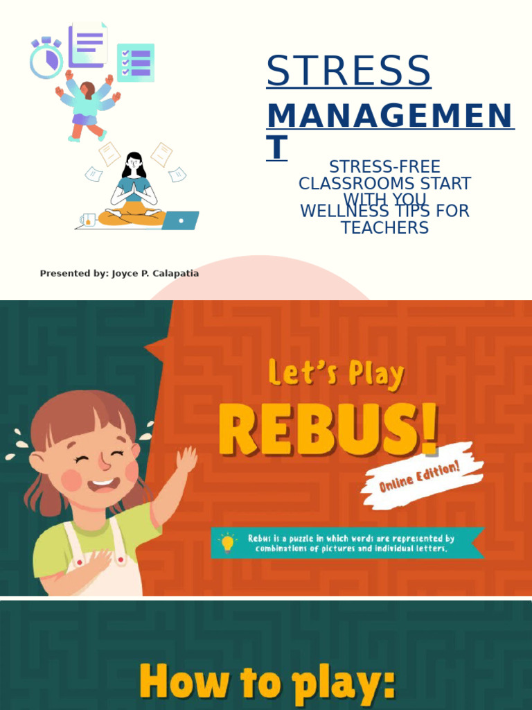 Stress Management Stress-Free Classrooms Start With You Wellness Tips ...