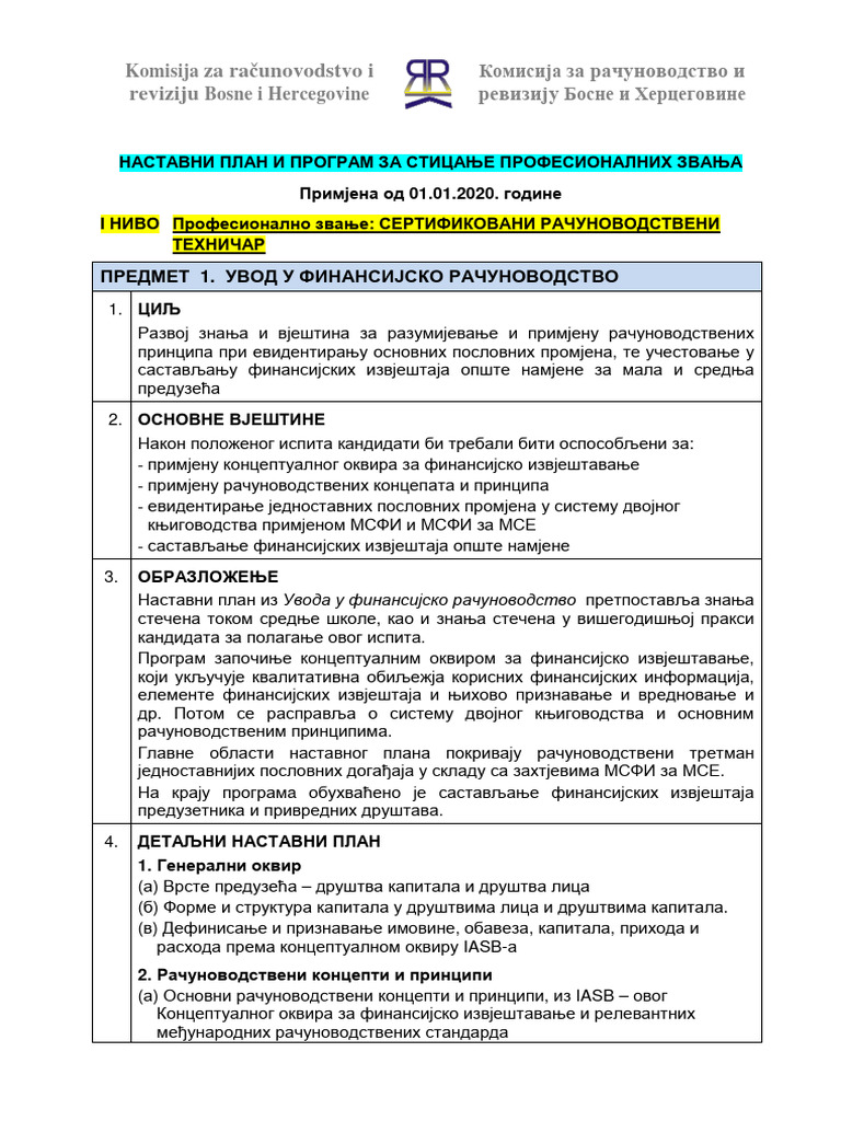 Nastavni - Plan - I - Program - Za - Sticanje - Profesionalnih - Zvanja ...