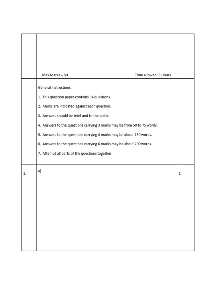 KVS Lucknow XII BST QP & MS (1st PB) (23-24) SET-I | PDF | Employment ...