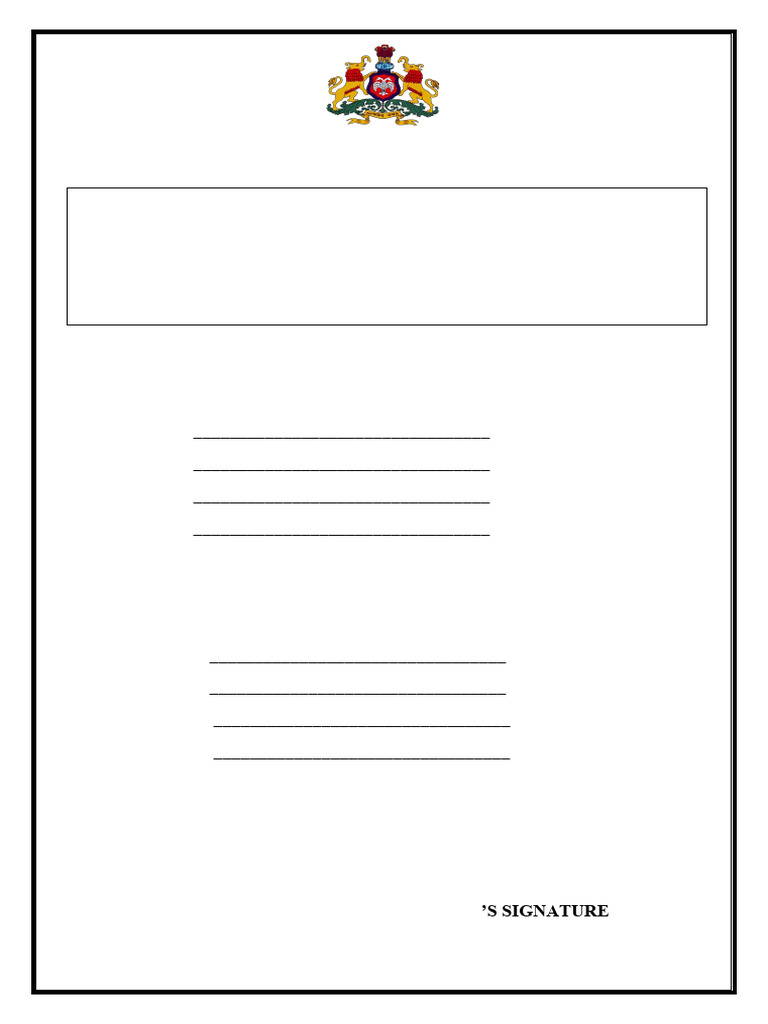 Assignment Front Page | PDF