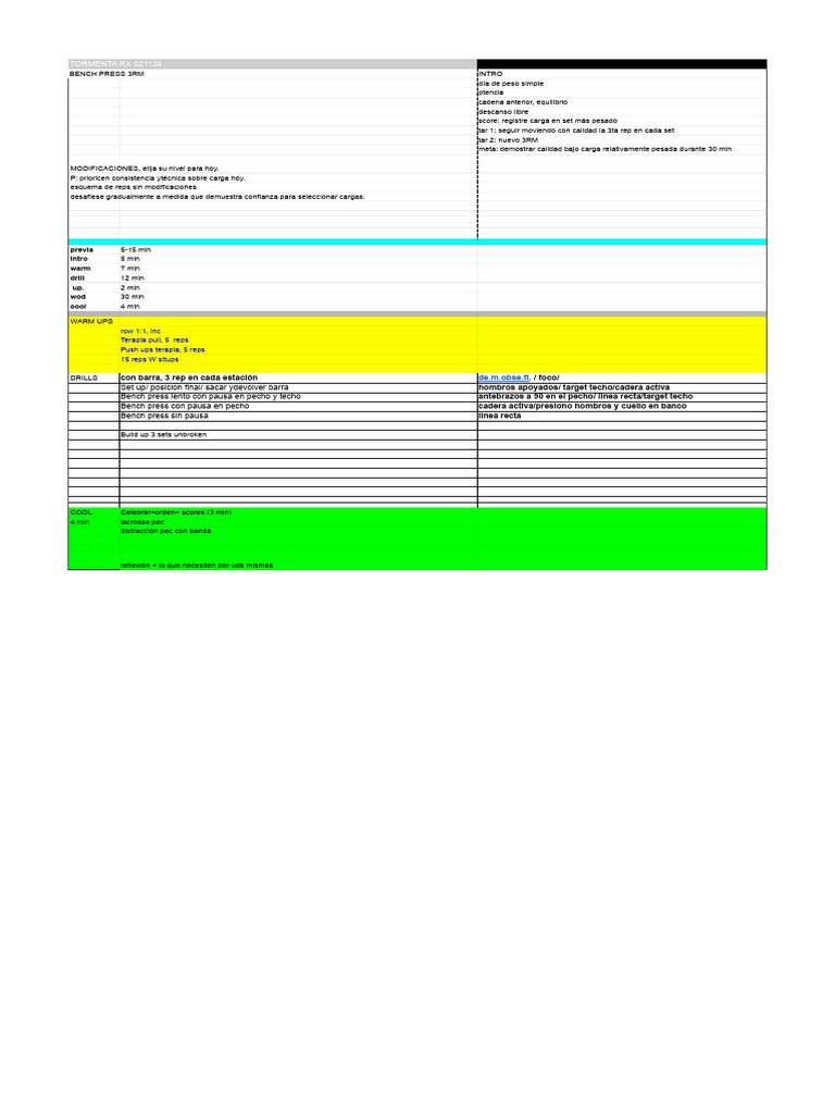 Programing Template - Oct-Nov | PDF