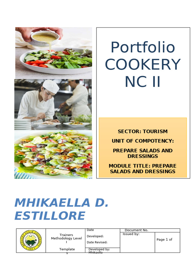 CBLM Final Output | PDF | Salad | Emulsion