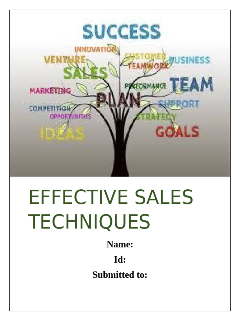Effective Sales Techniques | PDF | Sales | Marketing
