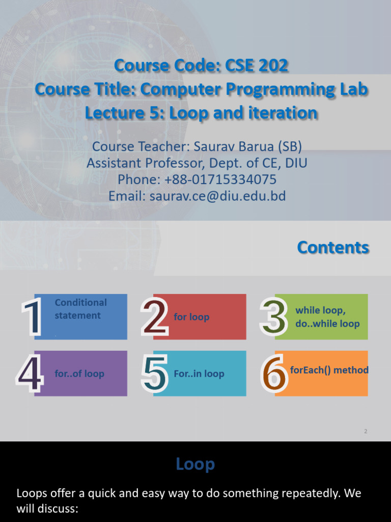 L5 Loop And Iteration Cse 202 Bn11 Pdf Software Development Software Engineering