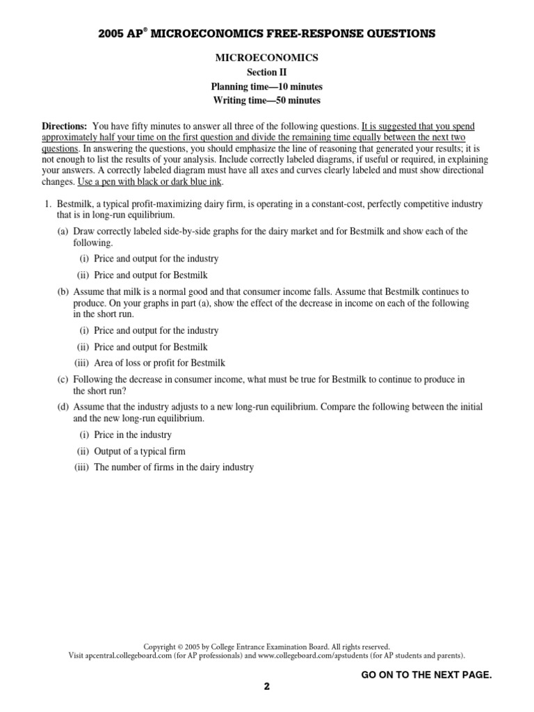 micro FRQ 모음 05-23 | PDF | Elasticity (Economics) | Labour Economics