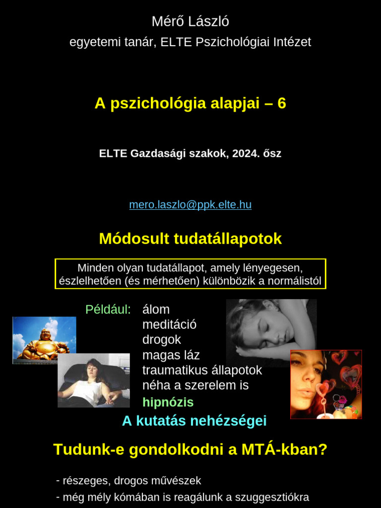 ELTE Gazd 2024 Pszich Alapjai 6 | PDF