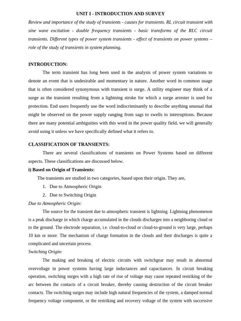 PST Unit 1 | PDF | Lightning | Capacitor