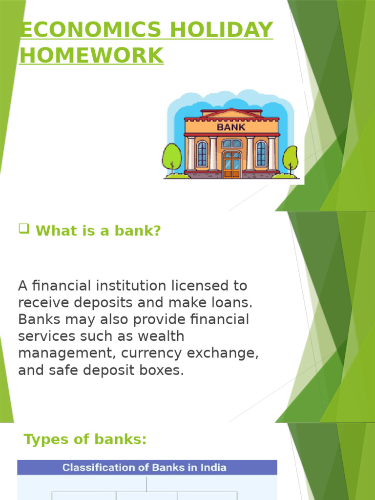 Economics Holiday Homework - P.vishalini 10a39 | PDF | Banks | Cooperative