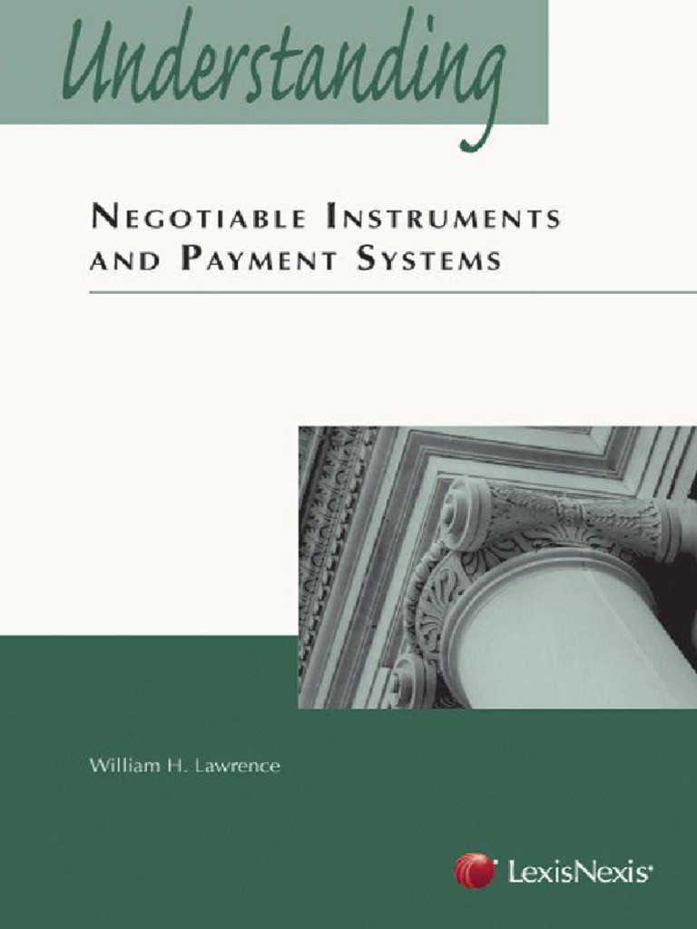 Understanding Negotiable Instruments and Payment Systems | PDF | Negotiable Instrument ...