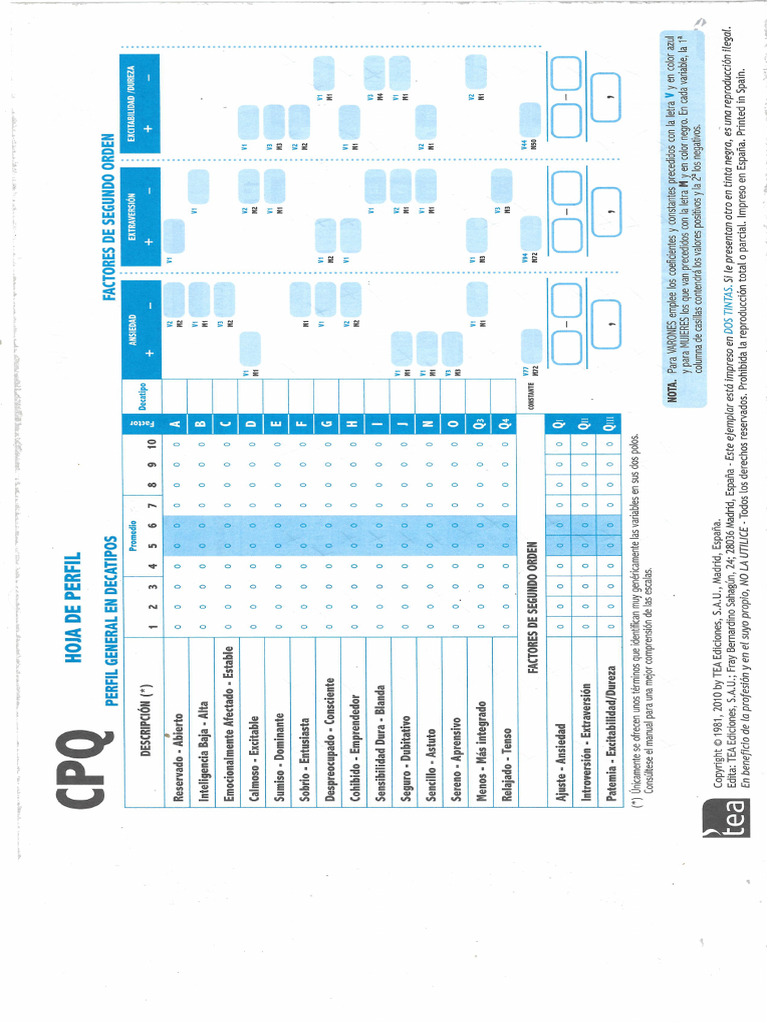 CPQ Hoja Respuesta. | PDF