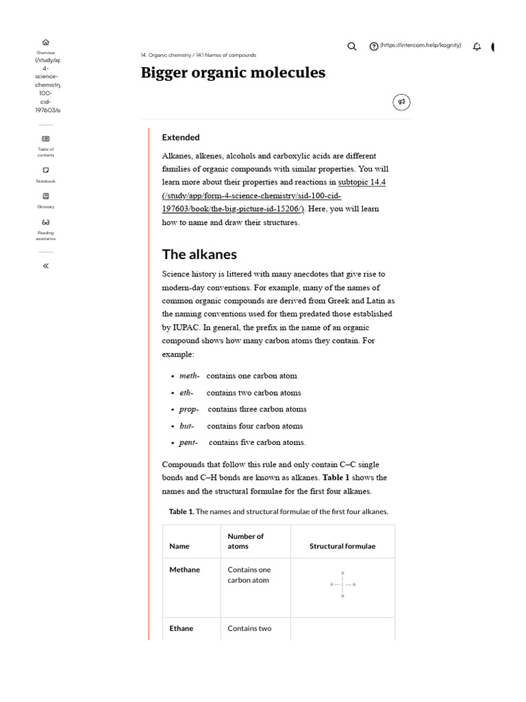 Bigger Organic Molecules - Cambridge IGCSE™ Chemistry FE2019 | PDF ...