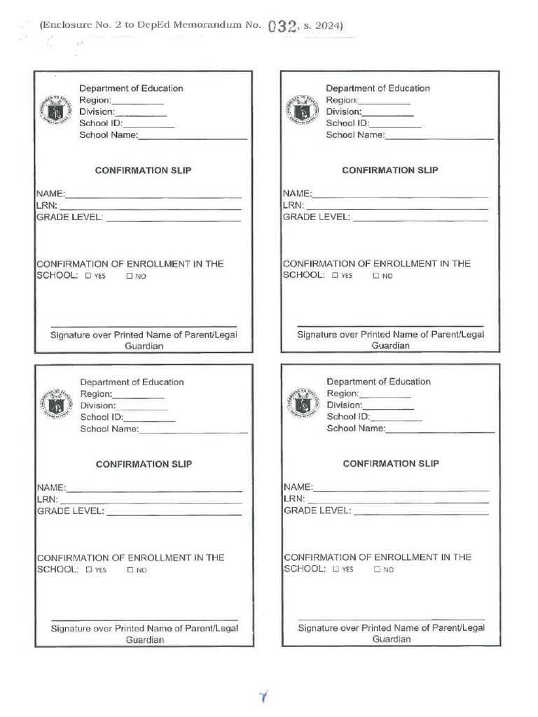 Confirmation Slip | PDF