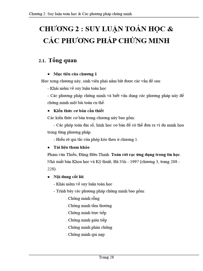 CHNG 2 Suy Lun Toan HC and Cac PHN | PDF