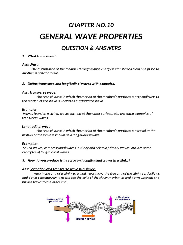 Chap No.10 General Wave Properties. | PDF | Waves | Electromagnetic ...