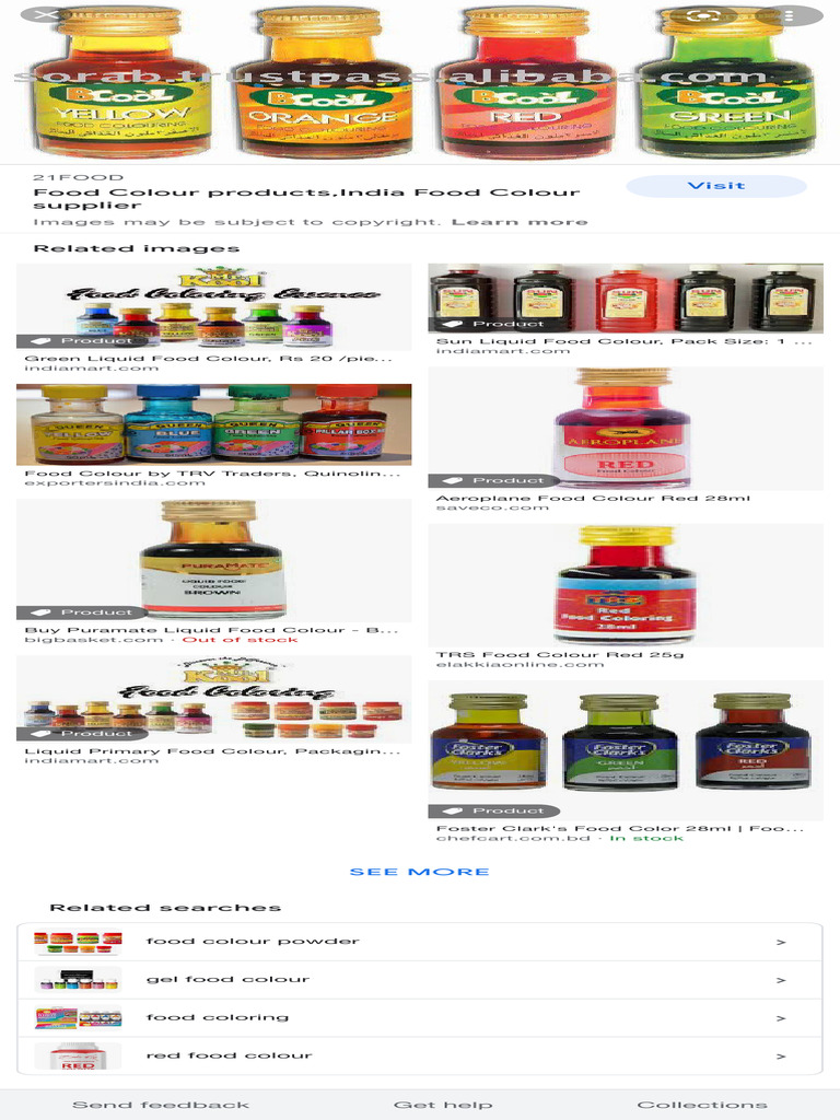 Food Colour Syrup - Google Search | PDF