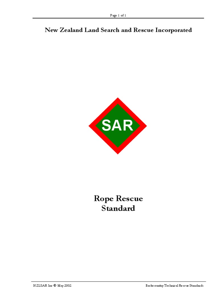 NZ Sar | PDF | Rope | Structural Load