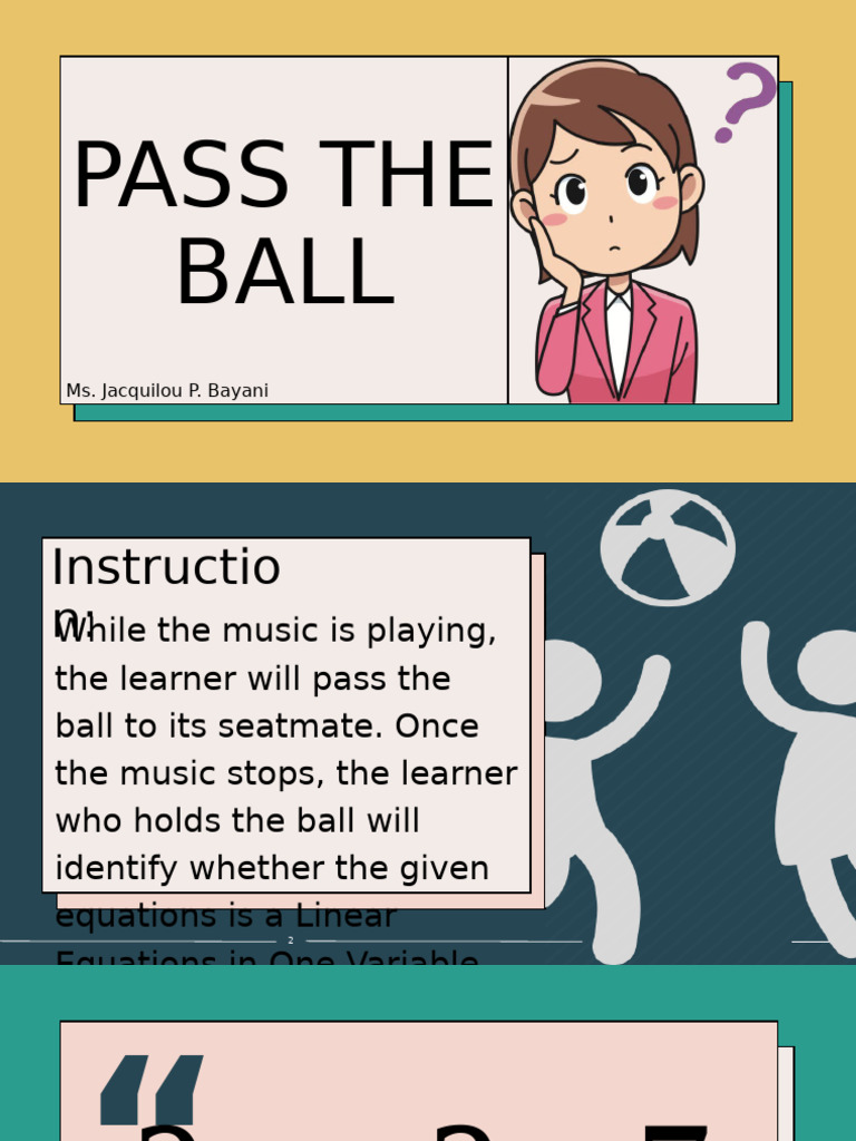 PASS THE BALL - Energizer | PDF