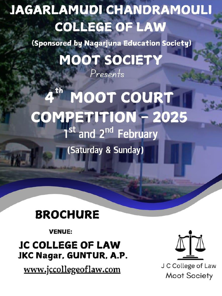 4th JCCL Moot Brochure 1377101 | PDF | Marriage | Appeal