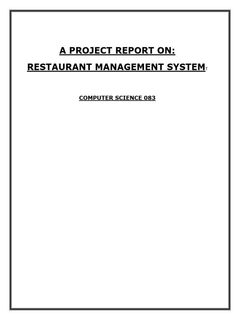 Computer Science Project File Richmondd Global School | PDF