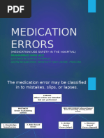 Medication Errors PPT 1 | PDF | Medical Error | Chemistry