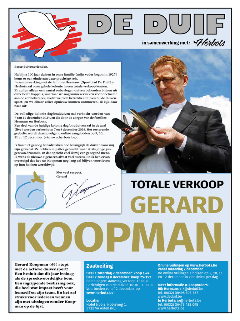 Gerard Koopman Catalogus Zaalverkoop Asten | PDF