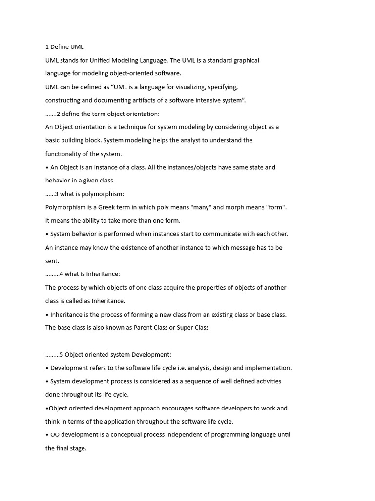 Oose Paper | PDF | Class (Computer Programming) | Unified Modeling Language