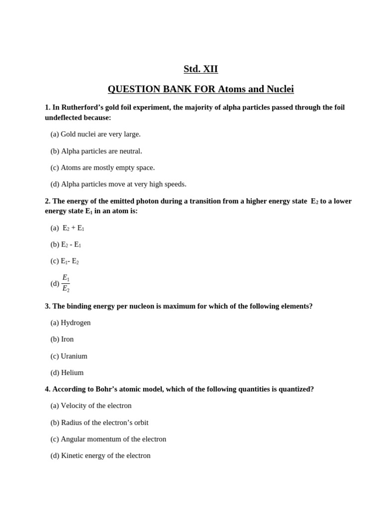 PDF Go Atom | PDF | Atoms | Nuclear Force