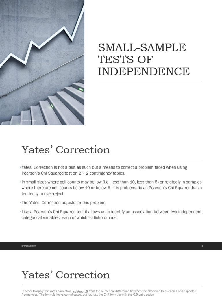 Yates and Exact Chi Square | PDF | Chi Squared Test | Statistical ...