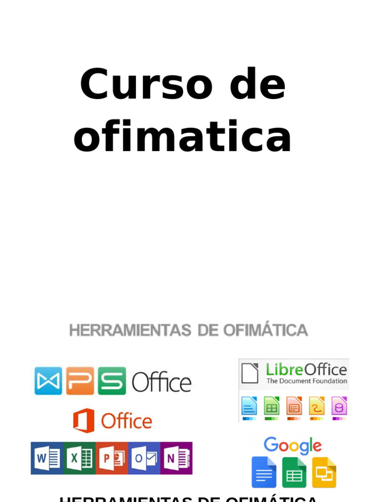Herramientas Esenciales de Ofimática | PDF | Multimedia | Informática