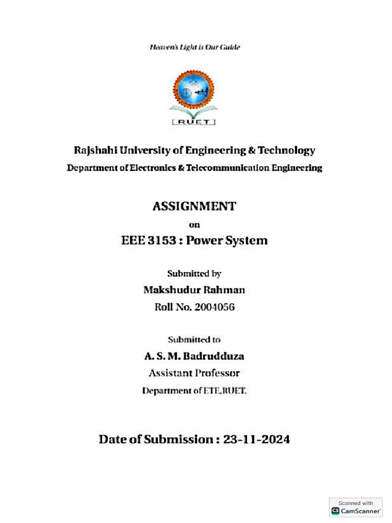 Power Assignment | PDF