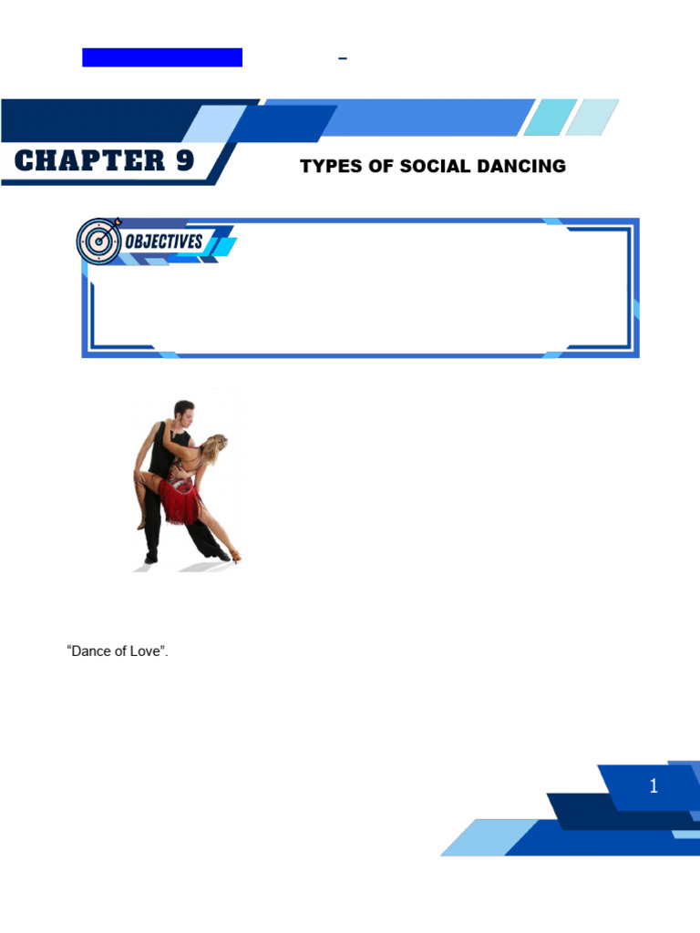 Types of Social Dance Explained | PDF | Ballroom Dance | Dances