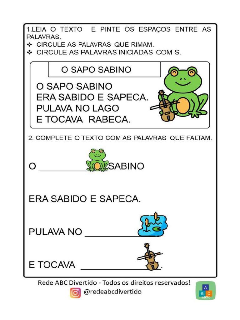 O Sapo Sabino | PDF